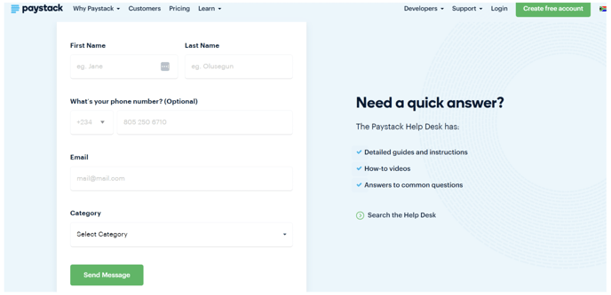 How to Contact Paystack Support